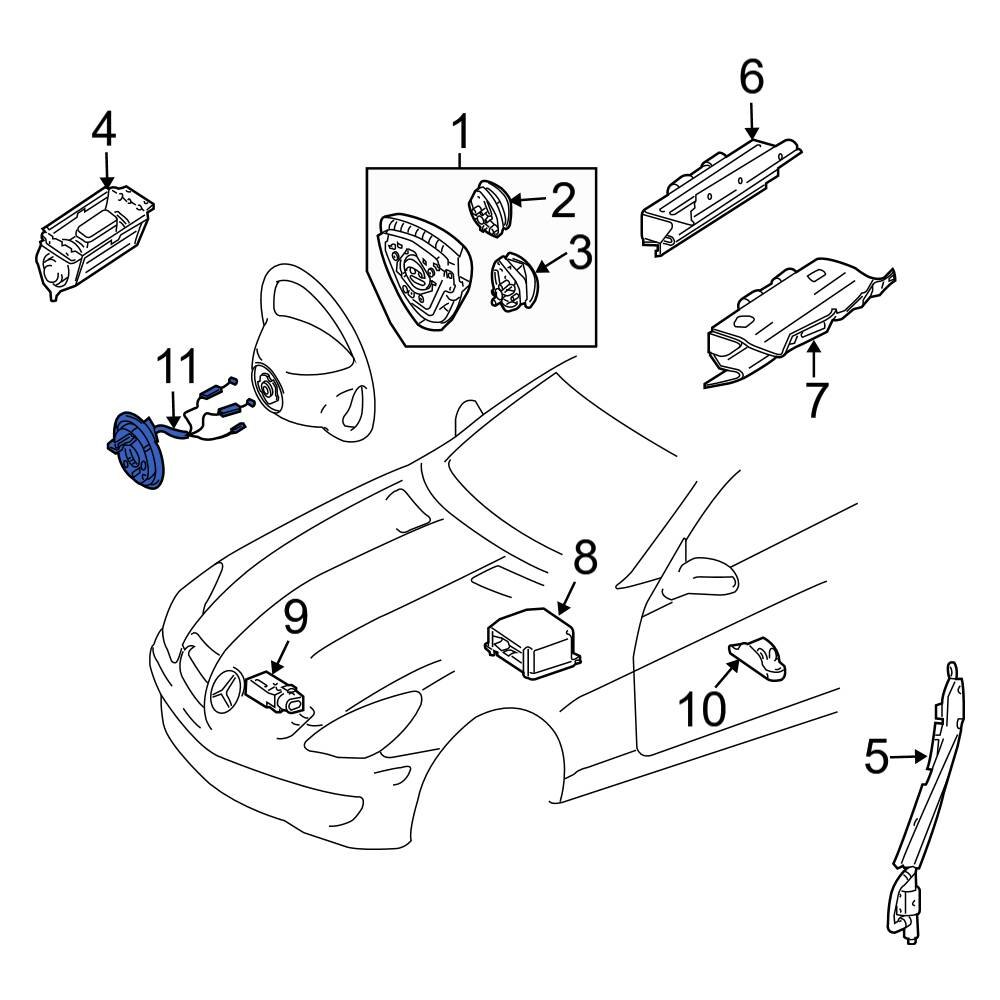Mercedes-Benz OE 1714641018 - Air Bag Clockspring