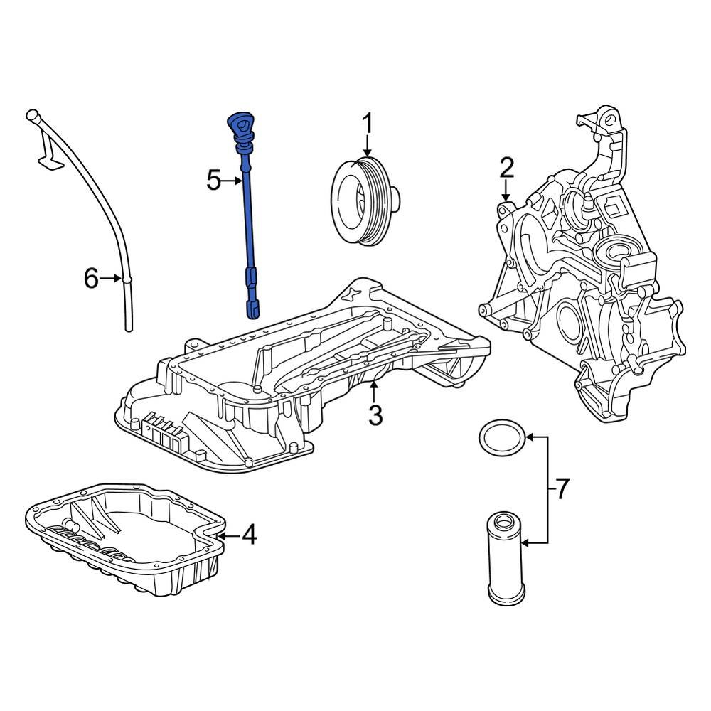 Mercedes-Benz OE 112010037264 - Engine Oil Dipstick