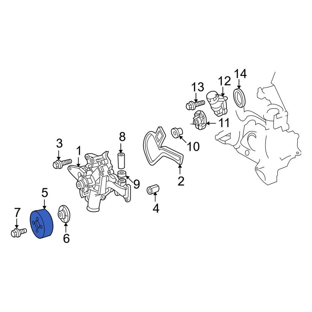 Mercedes-Benz OE 1122020110 - Engine Water Pump Pulley