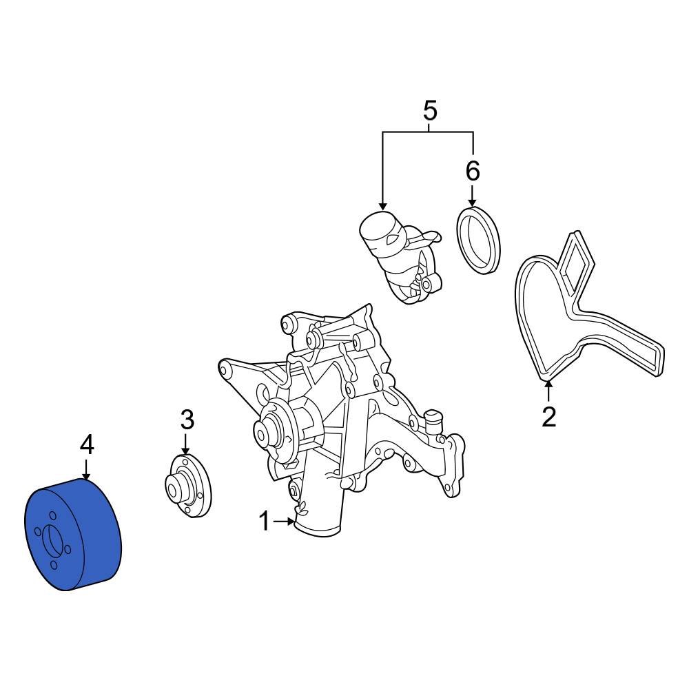 Mercedes-Benz OE 1122020110 - Engine Water Pump Pulley
