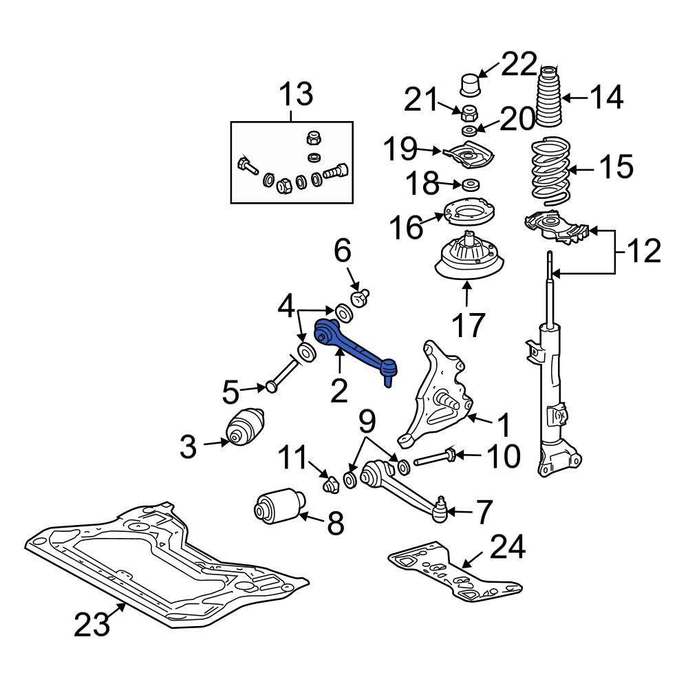 Mercedes-Benz OE 2043304911 - Front Left Rearward Suspension Control Arm