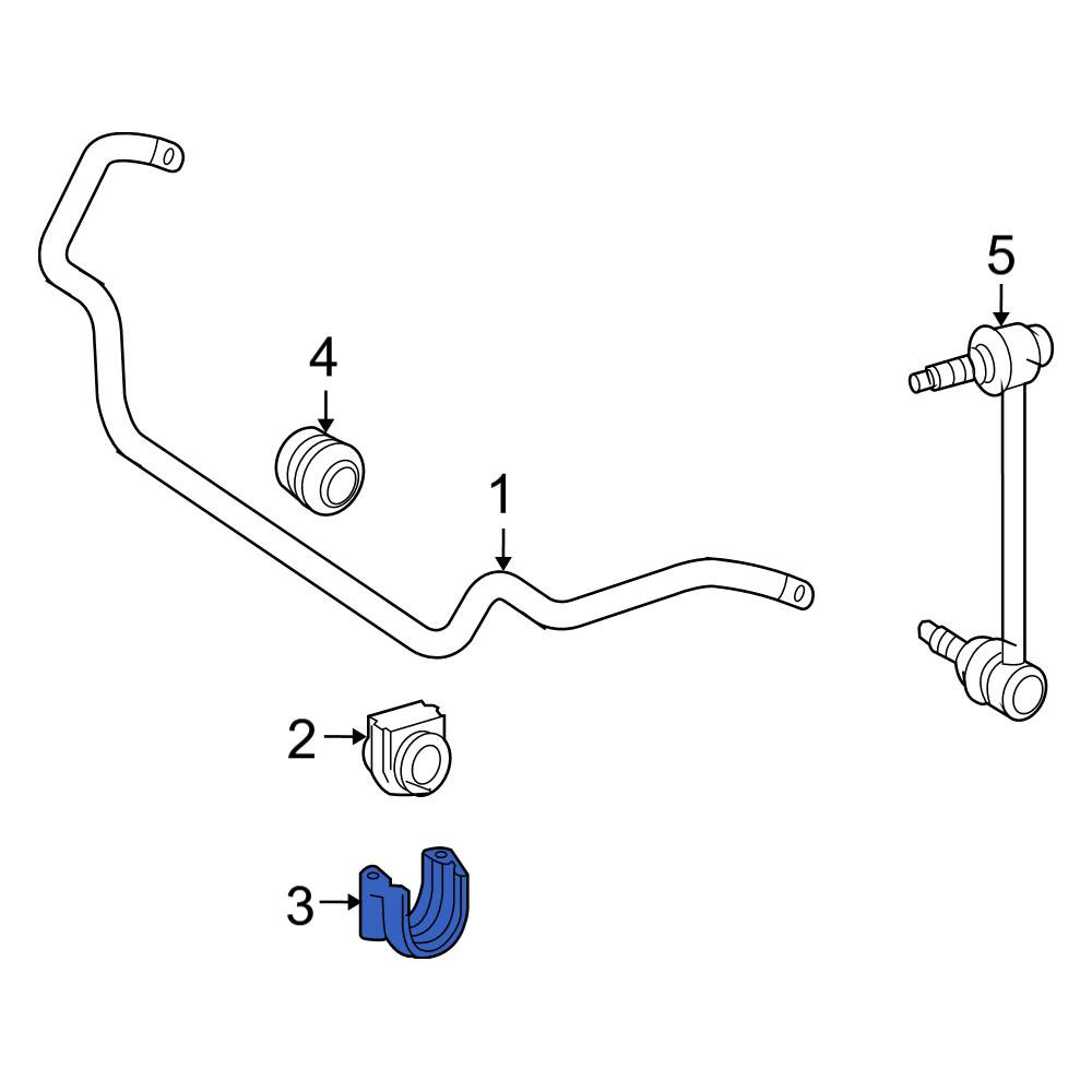 Mercedes-Benz OE 2033260181 - Rear Suspension Stabilizer Bar Bushing