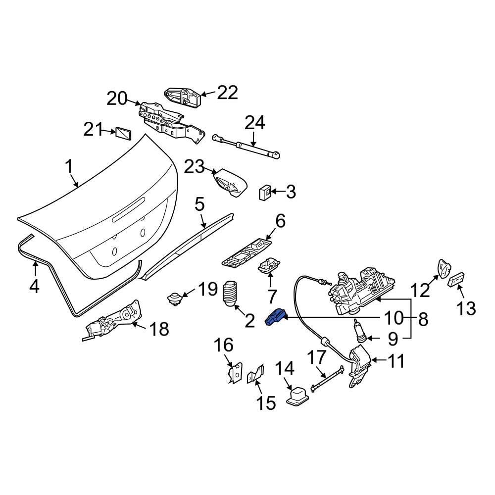 Mercedes-Benz OE 2038217451 - Rear Liftgate Ajar Indicator Switch