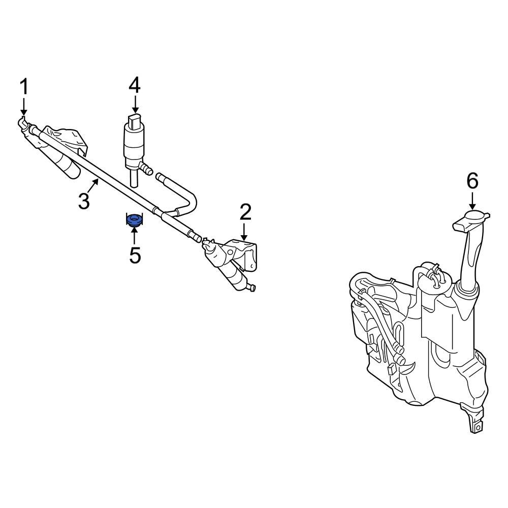 Mercedes-Benz OE 0109971181 - Windshield Washer Pump Grommet