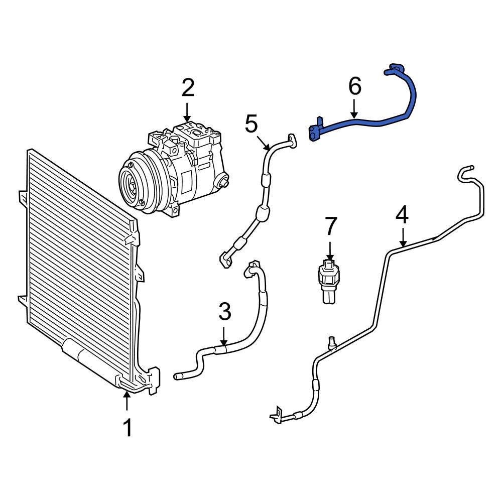 Mercedes-Benz OE 1648301815 - A/C Refrigerant Suction Hose