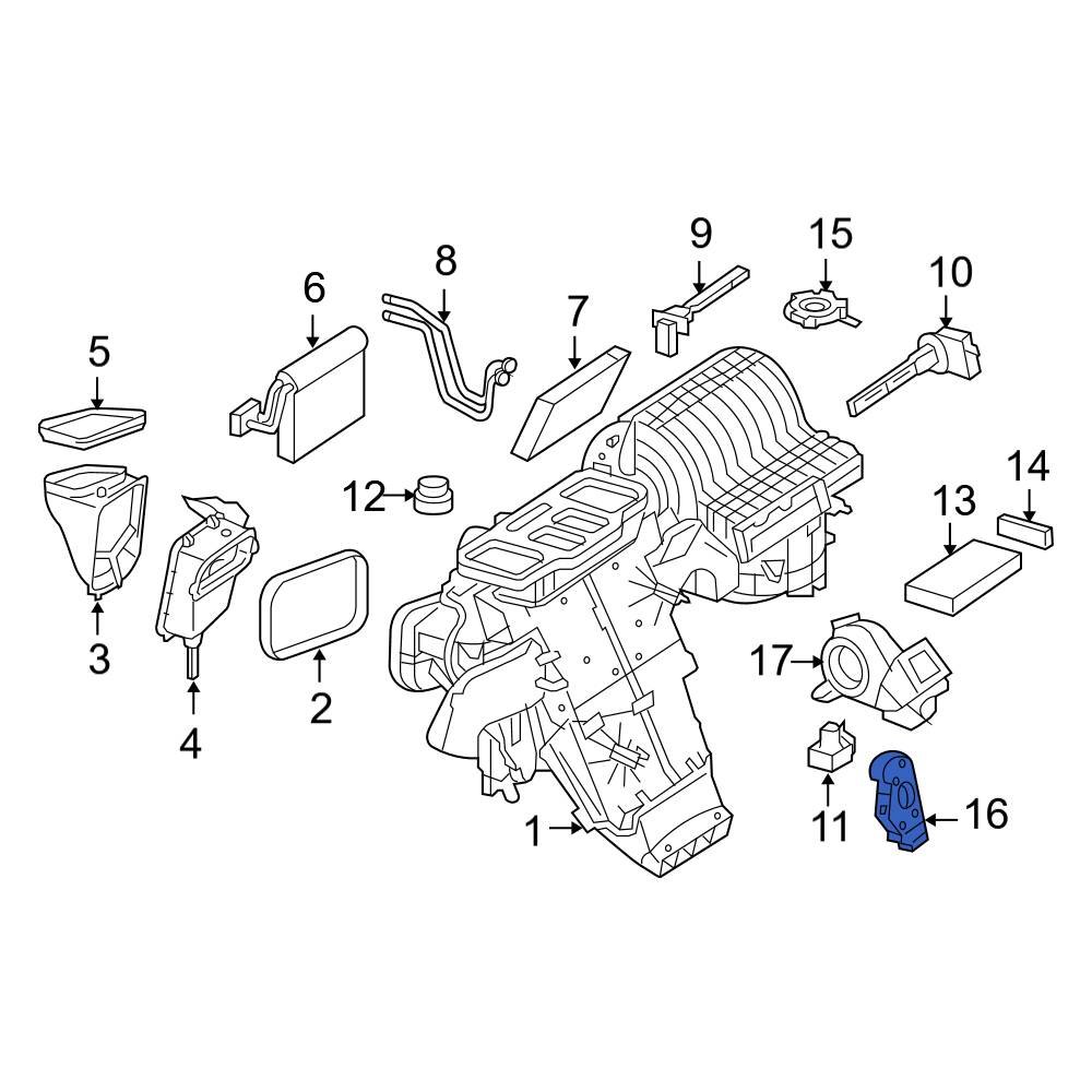 Mercedes-Benz OE 1669060008 - HVAC Blend Door Actuator