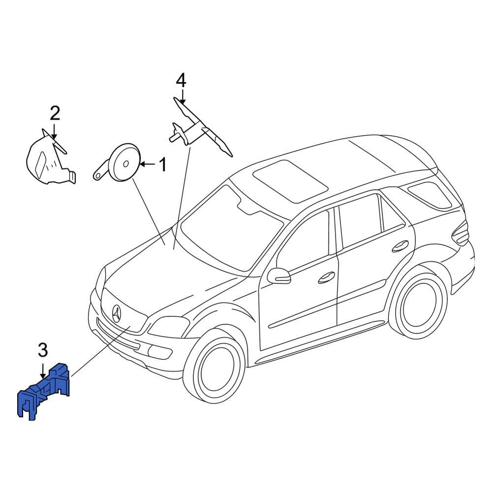Mercedes-Benz OE 2038219251 - Hood Contact Switch