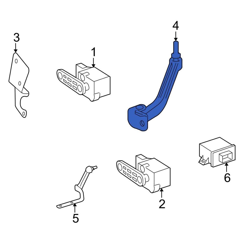 Mercedes-Benz OE 1643202432 - Front Right Headlight Level Sensor Strut ...