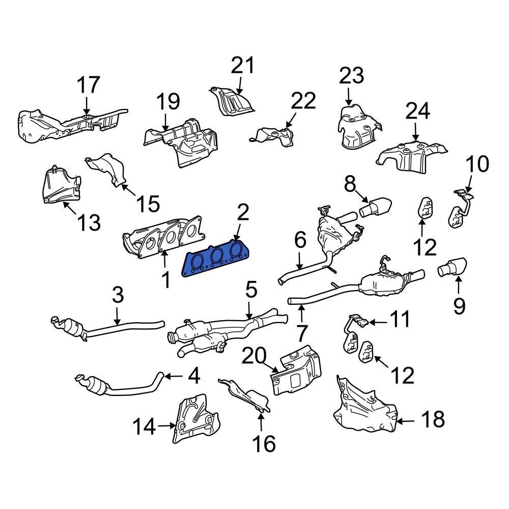 Mercedes-Benz OE 2721420680 - Exhaust Manifold Gasket