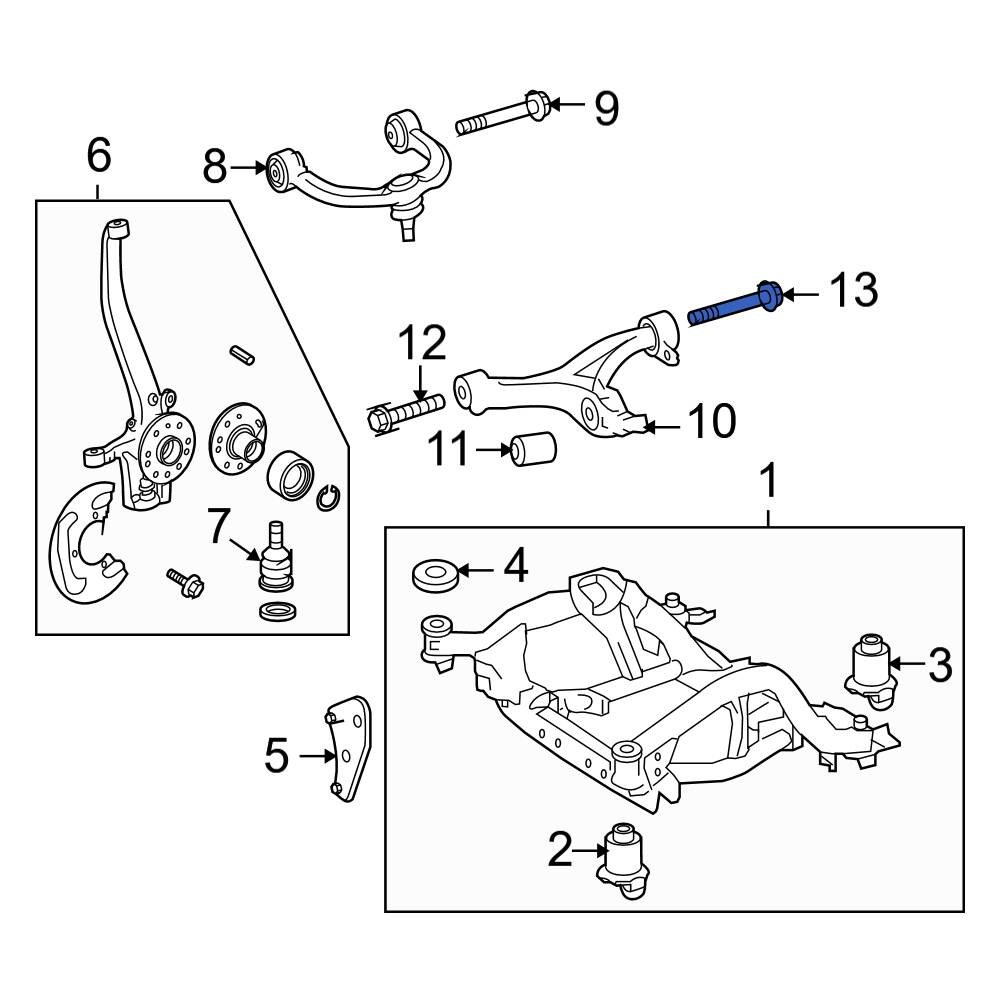 Mercedes-Benz OE 0003330771 - Front Lower Suspension Control Arm Bolt