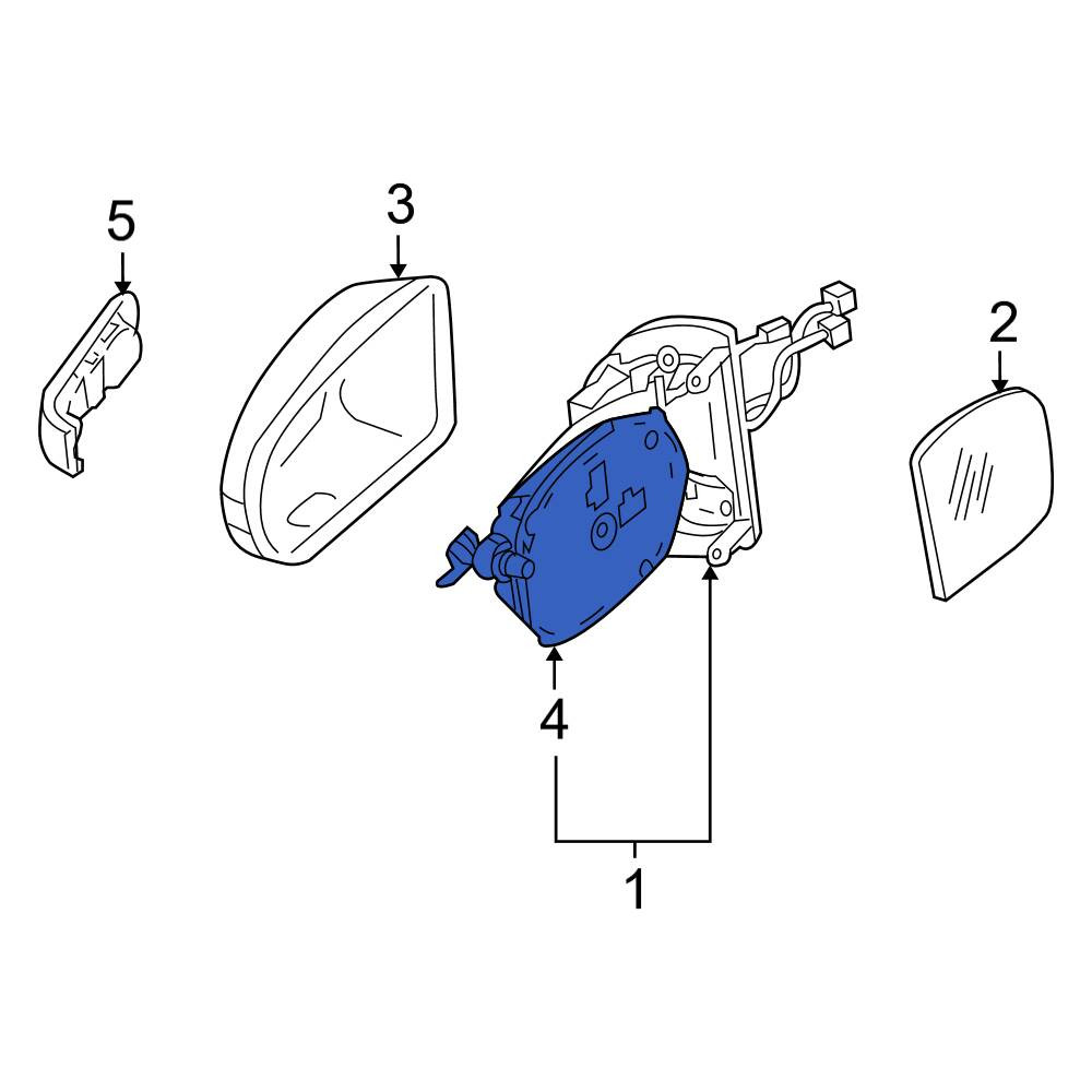 Mercedes-Benz OE 1718201042 - Front Door Mirror Drive Motor