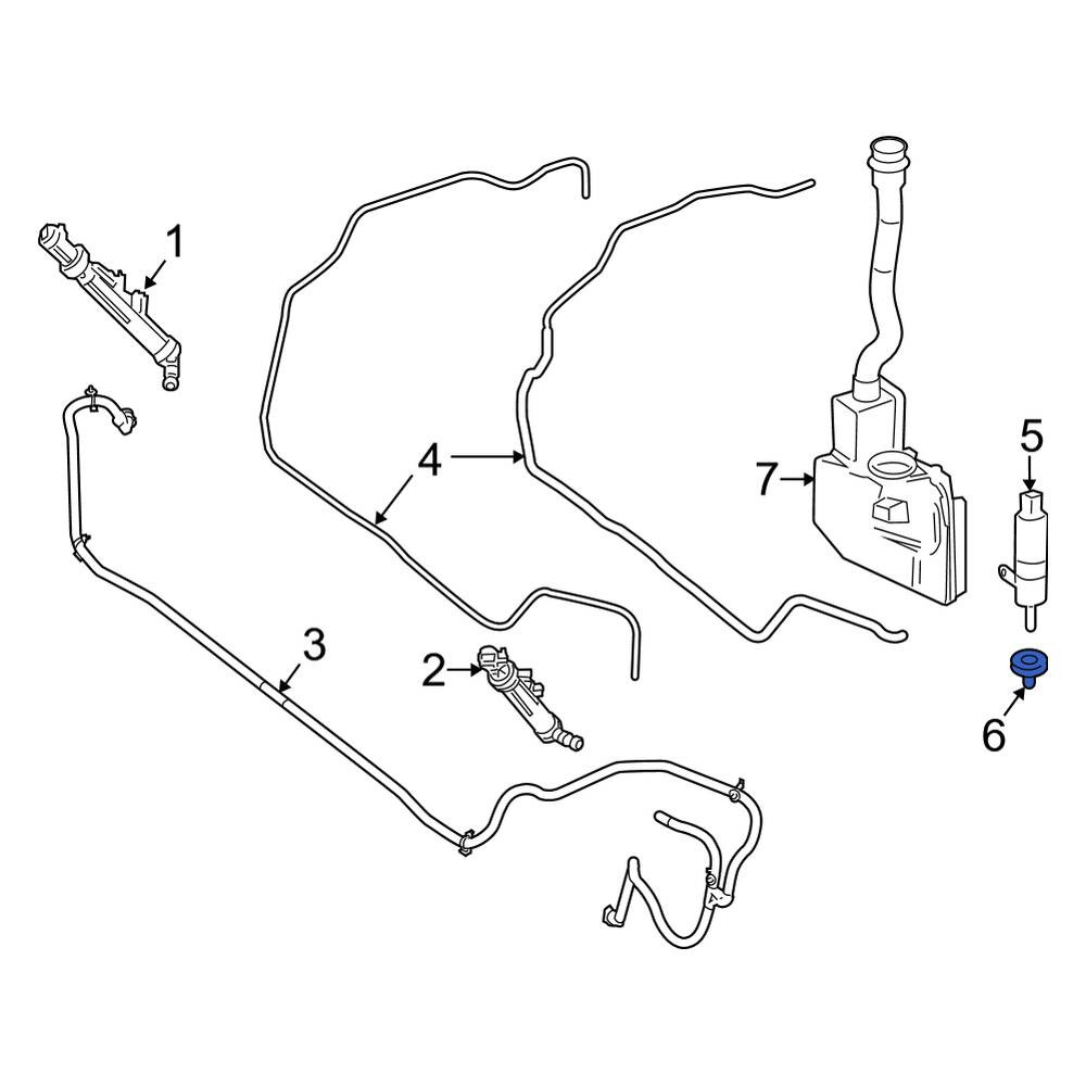 Mercedes-Benz OE 0109971181 - Headlight Washer Pump Grommet