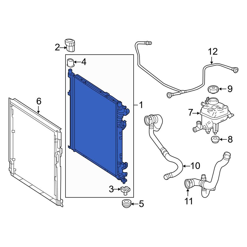 Mercedes-Benz OE 0995001403 - Radiator