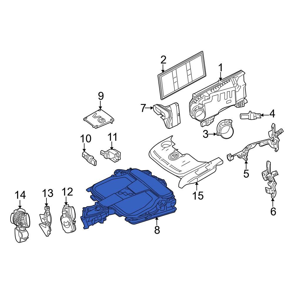 Mercedes-Benz OE 2761403001 - Engine Air Intake Resonator