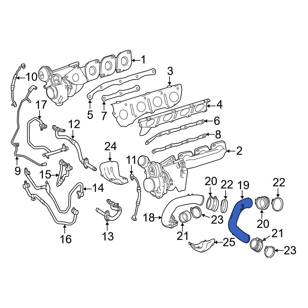 Mercedes-Benz OE 2780980507 - Left Intercooler Pipe