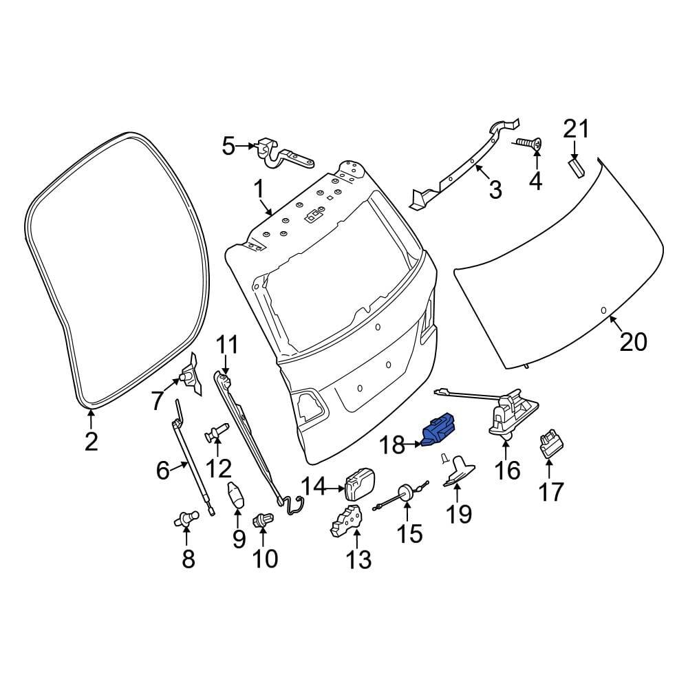Mercedes-Benz OE 2047401300 - Rear Liftgate Latch
