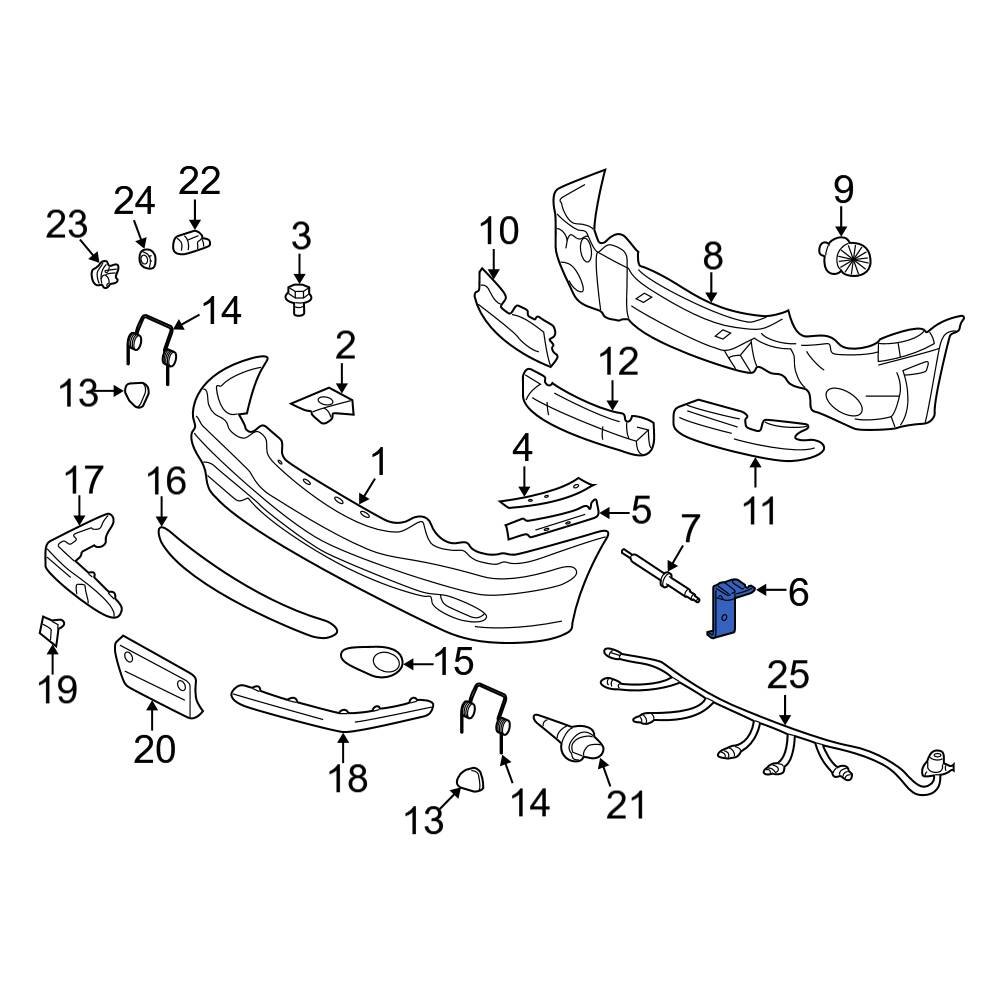 Mercedes-Benz OE 0029946145 - Rear Bumper Cover Nut