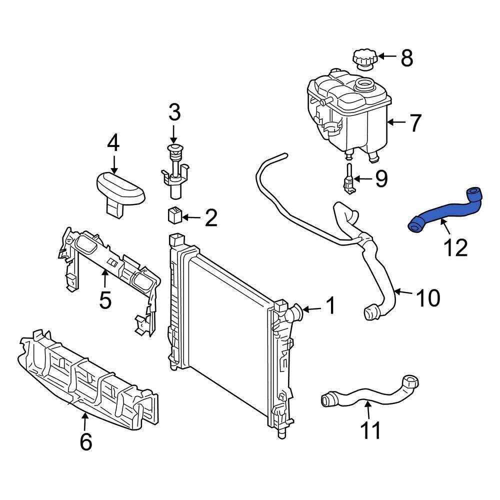 Mercedes-Benz OE 2035012682 - Engine Coolant Overflow Hose