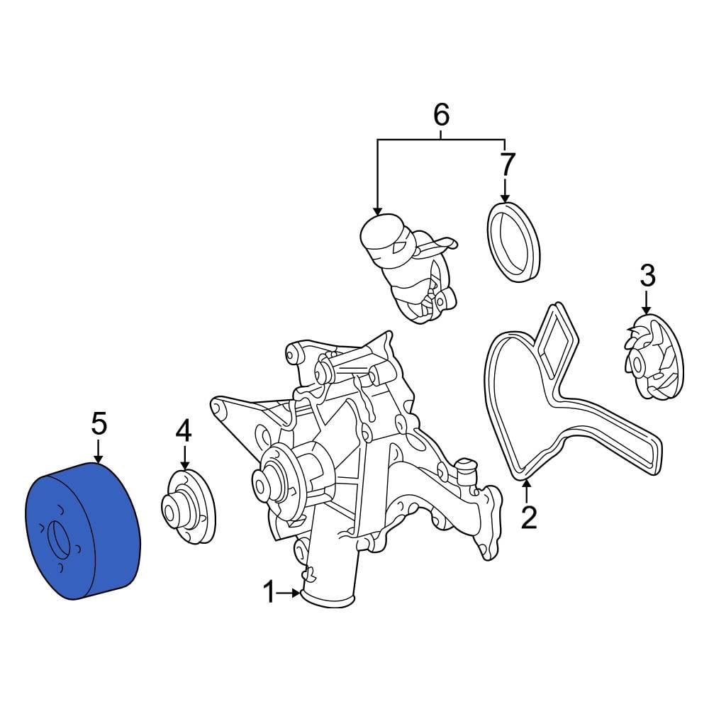Mercedes-Benz OE 1122020110 - Engine Water Pump Pulley