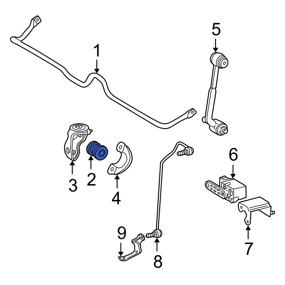 Mercedes-Benz OE 2033260181 - Rear Suspension Stabilizer Bar Bushing