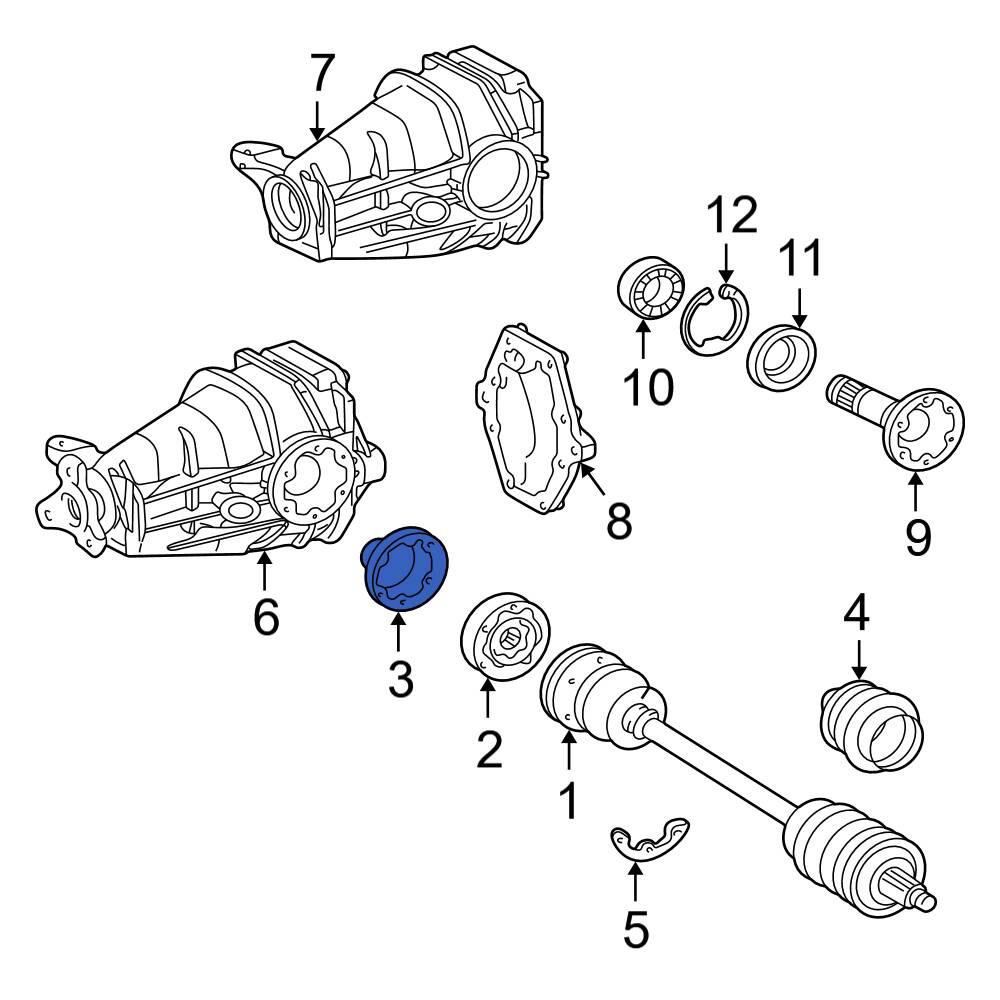 Mercedes-Benz OE 1243570289 - Rear Axle Hub Flange