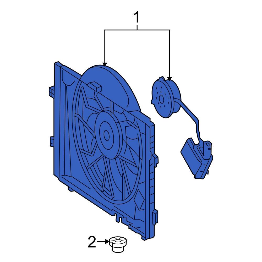 Mercedes-Benz OE 2035001693 - Engine Cooling Fan Assembly