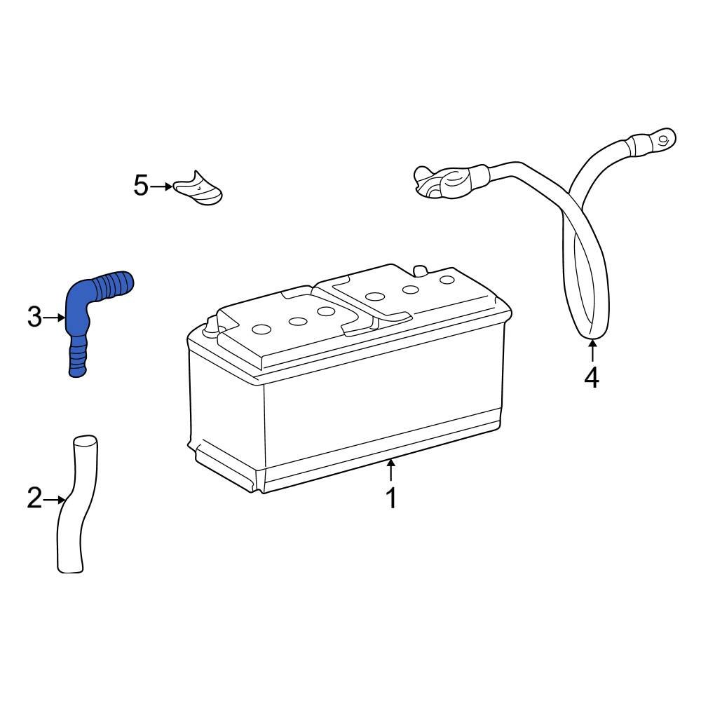 Mercedes-Benz OE 0009903872 - Upper Battery Vent Tube