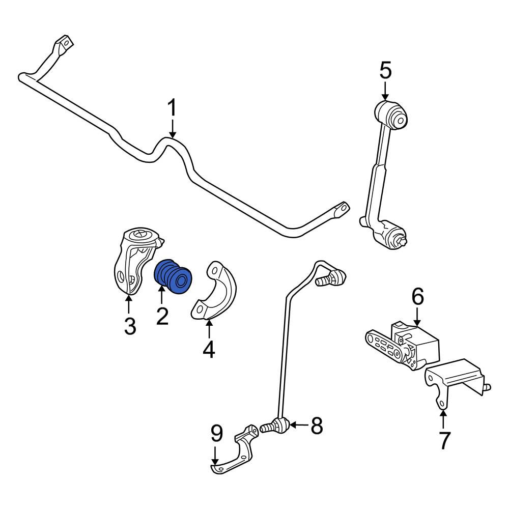 Mercedes-Benz OE 2033260181 - Rear Suspension Stabilizer Bar Bushing