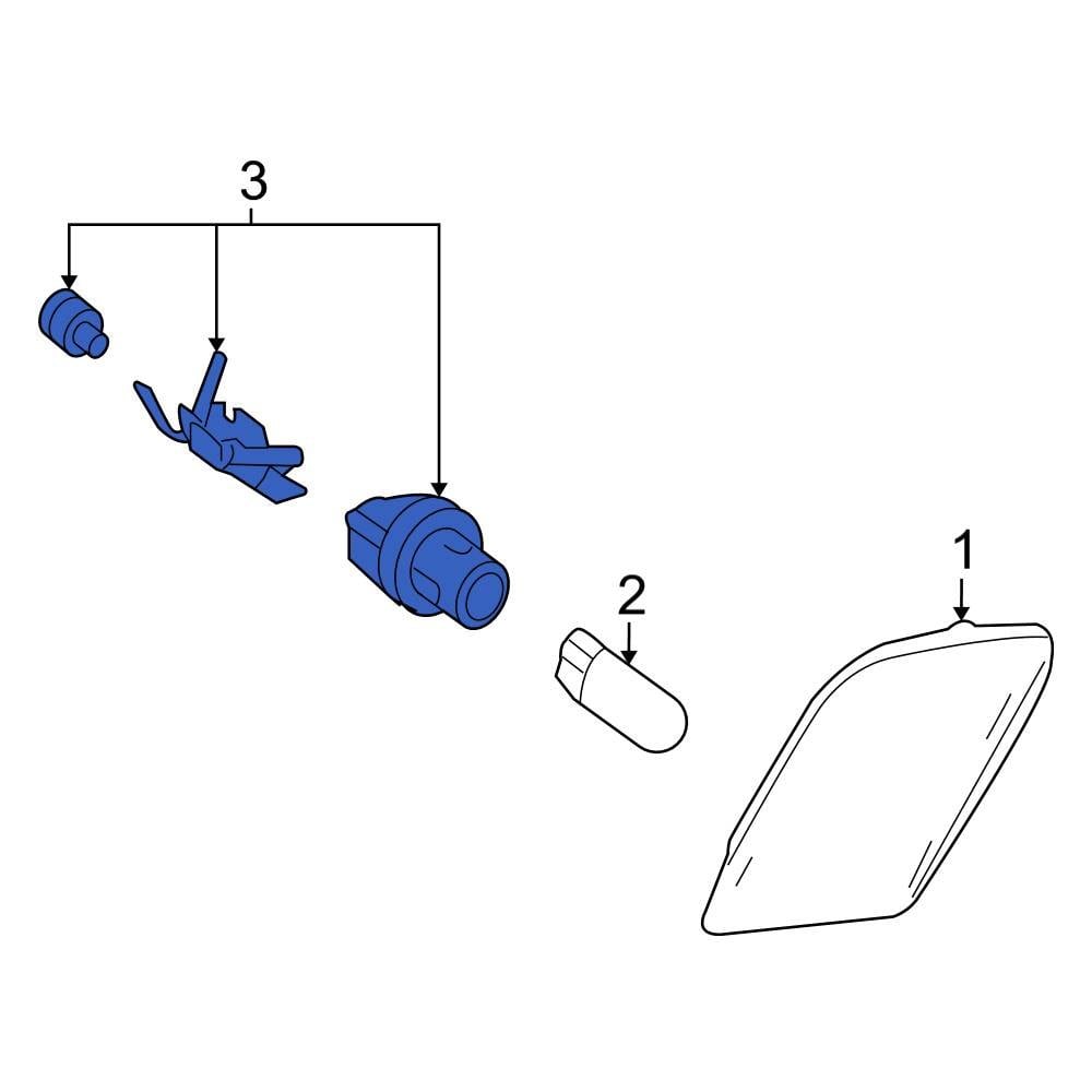 Mercedes-Benz OE 0005400966 - Front Side Marker Light Socket