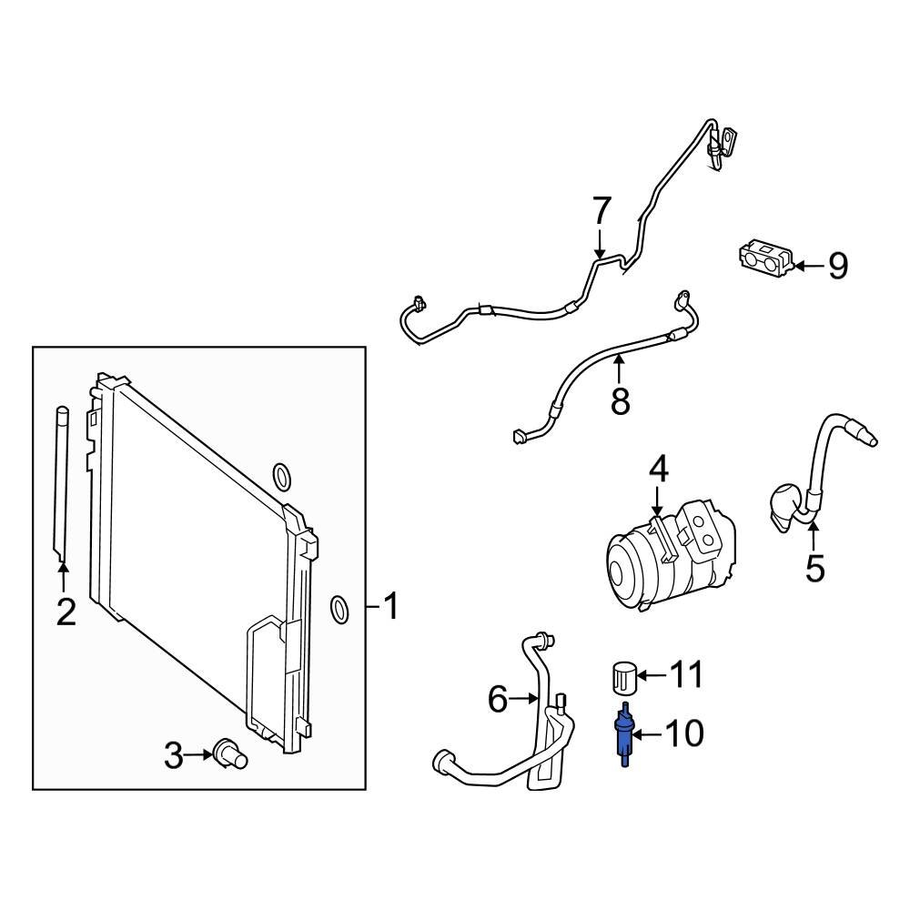 Mercedes-Benz OE 0008320285 - A/C Service Valve Core
