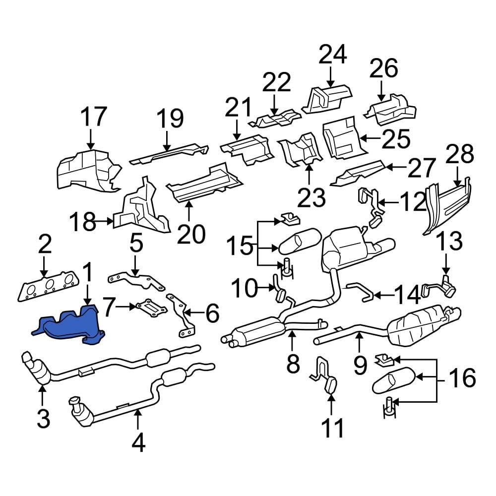 Mercedes-Benz OE 2721402209 - Right Exhaust Manifold