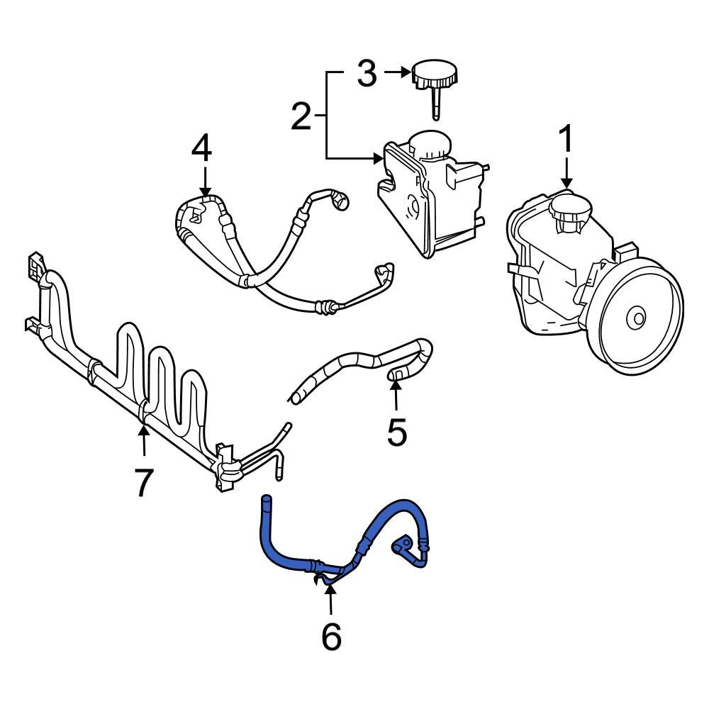 Mercedes-Benz OE 2044606924 - Power Steering Return Hose