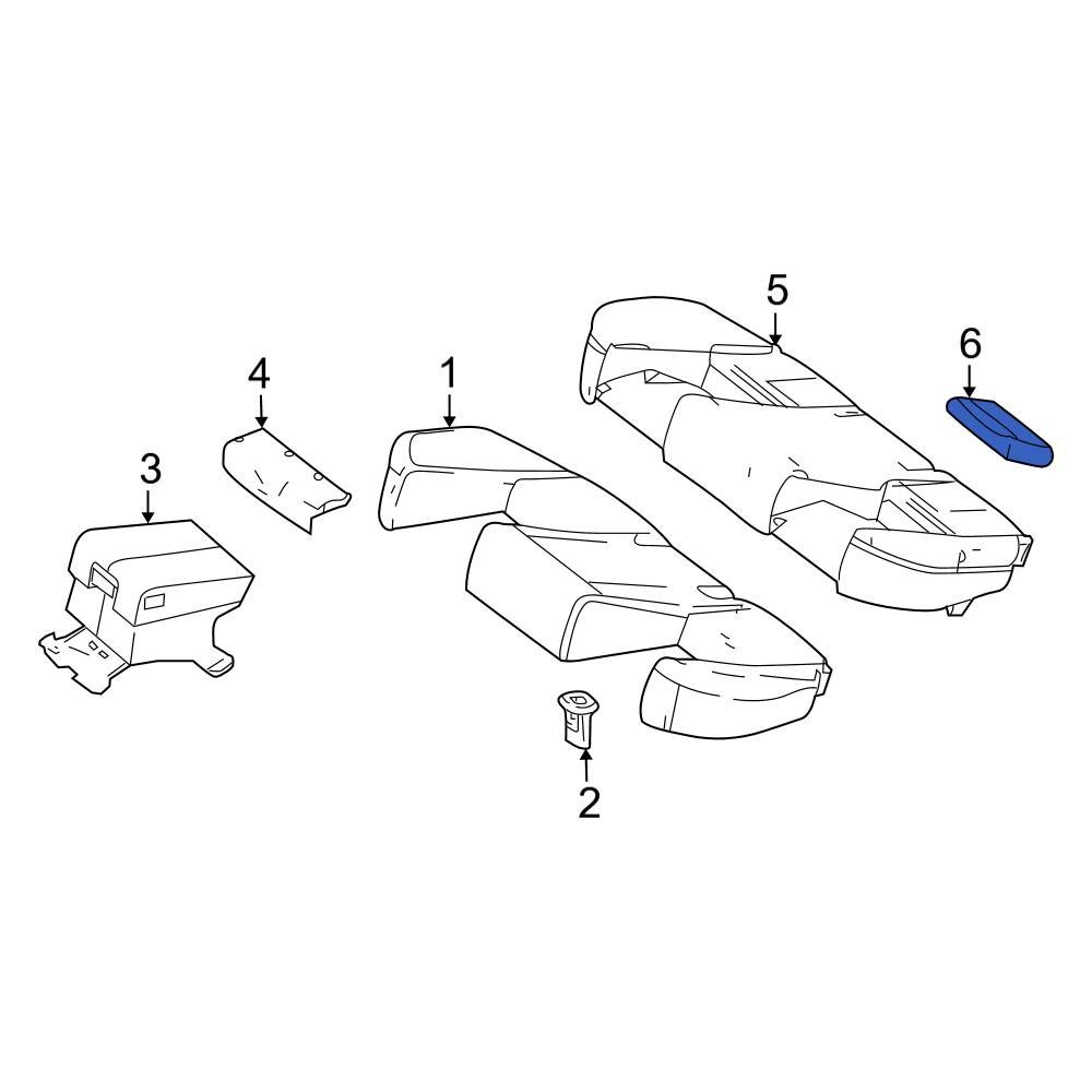 Mercedes-Benz OE 2049230822 - Seat Cushion Cover Clip