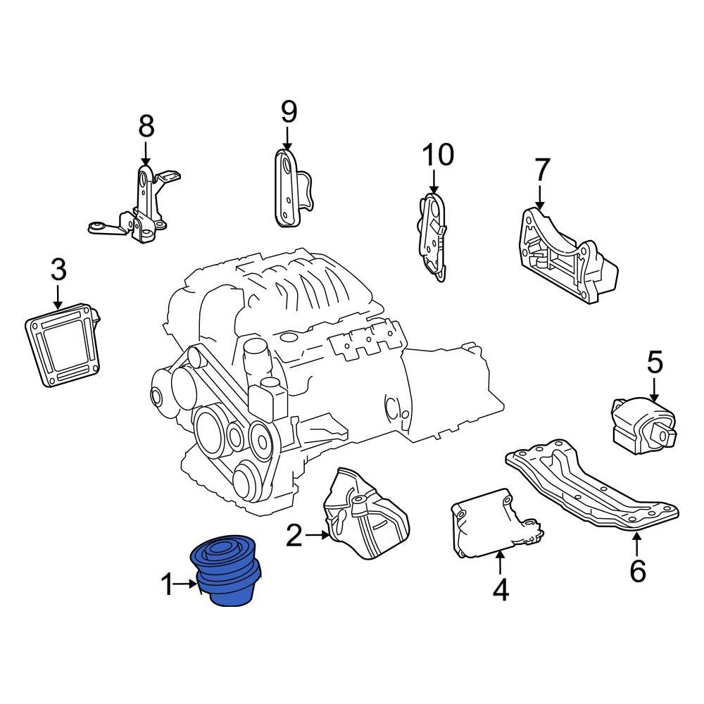 Mercedes-Benz OE 2042405117 - Front Engine Mount