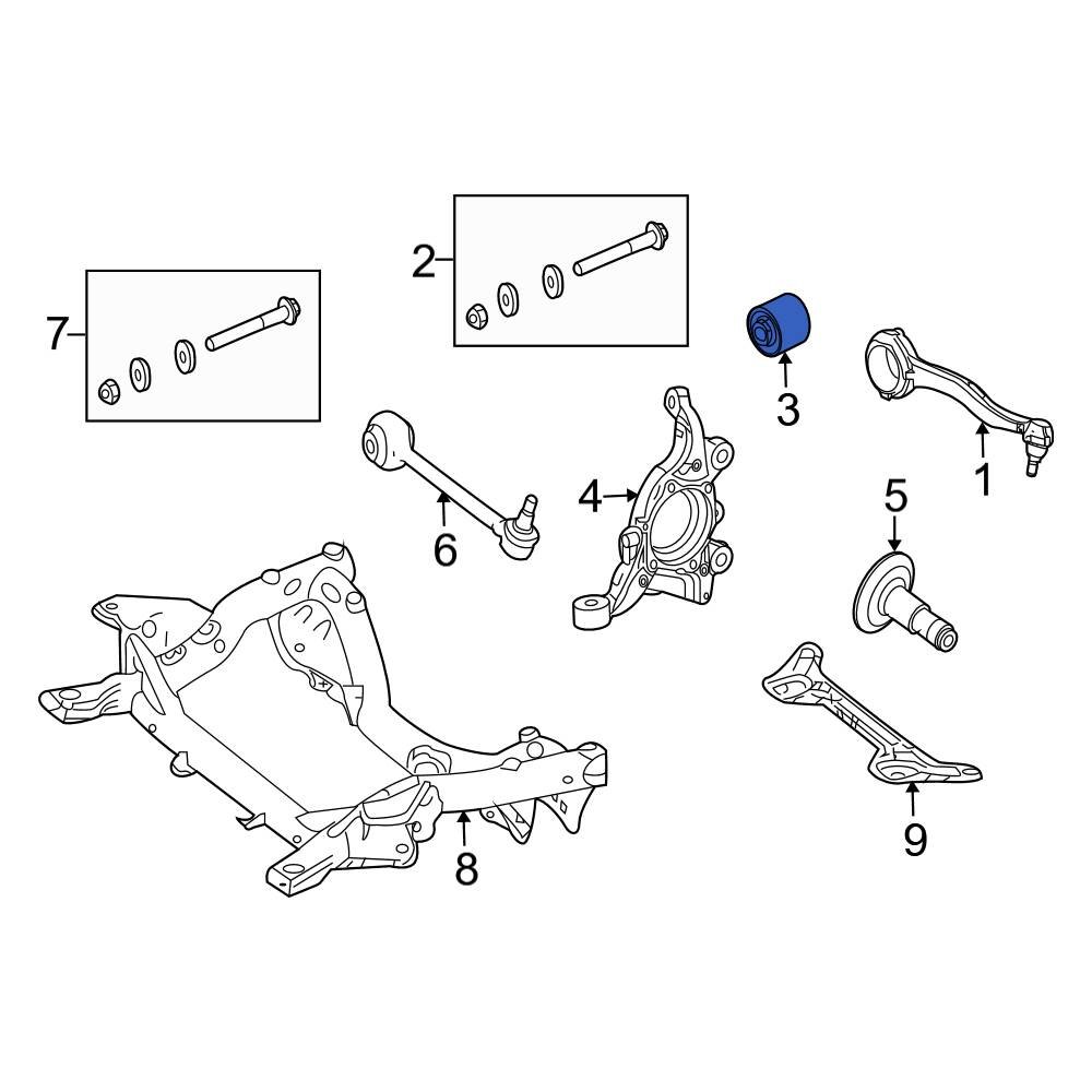 Mercedes-Benz OE 2043521065 - Rear Lower Rearward Inner Suspension ...