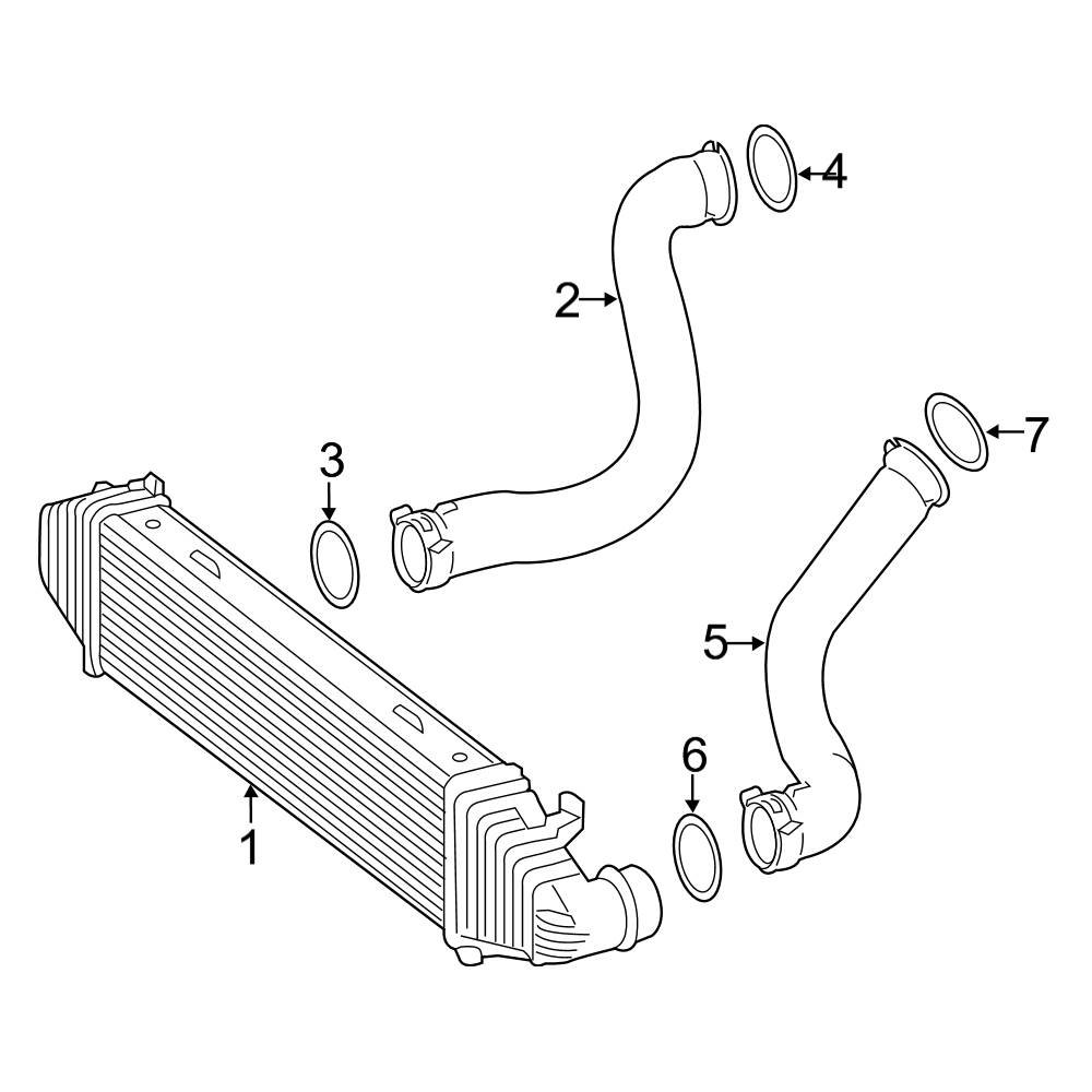 Mercedes-Benz OE 0219976545 - Turbocharger Intercooler Tube Seal