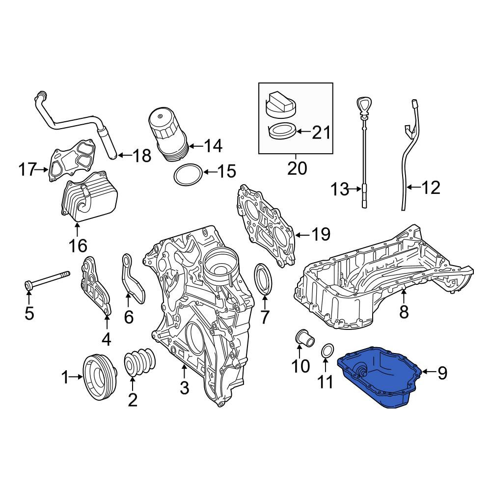 Mercedes-Benz OE 2760106507 - Lower Engine Oil Pan