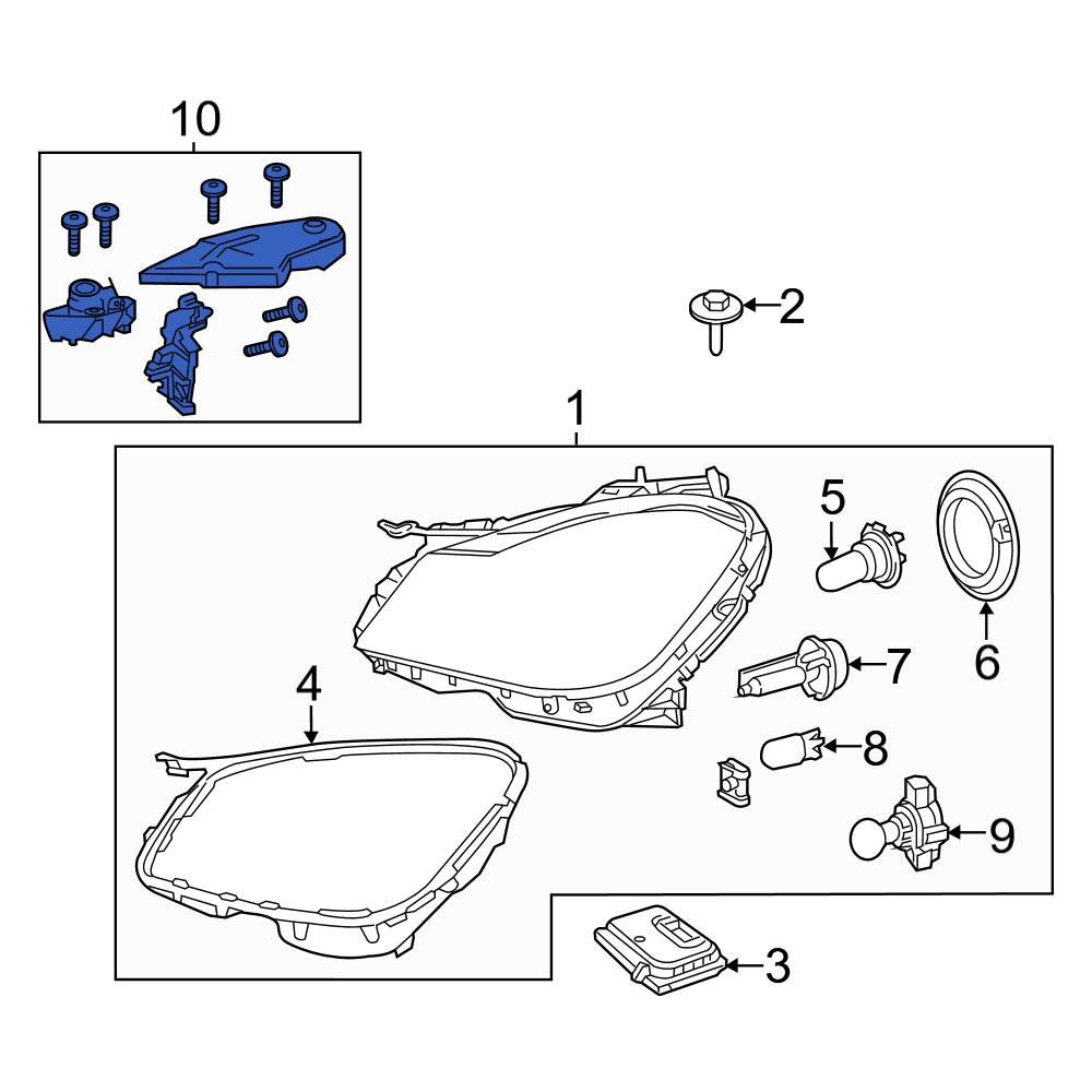 Mercedes-Benz OE 2048201214 - Left Headlight Restoration Kit
