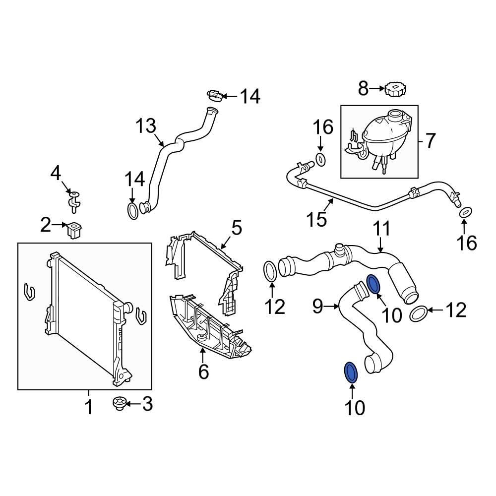 Mercedes-Benz OE 0269976745 - Upper Radiator Hose Clamp