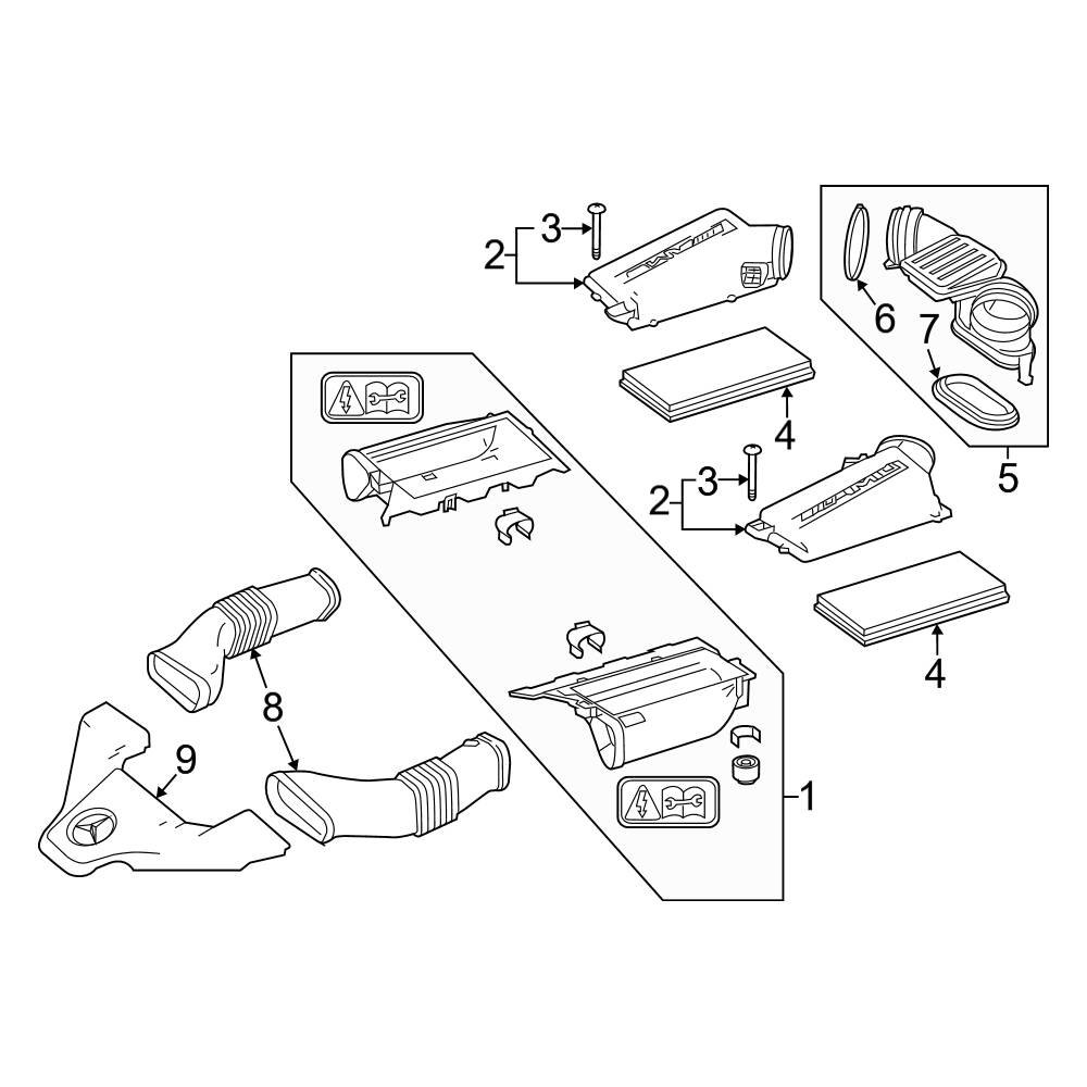 Mercedes-Benz OE 1561410180 - Engine Air Intake Hose Seal