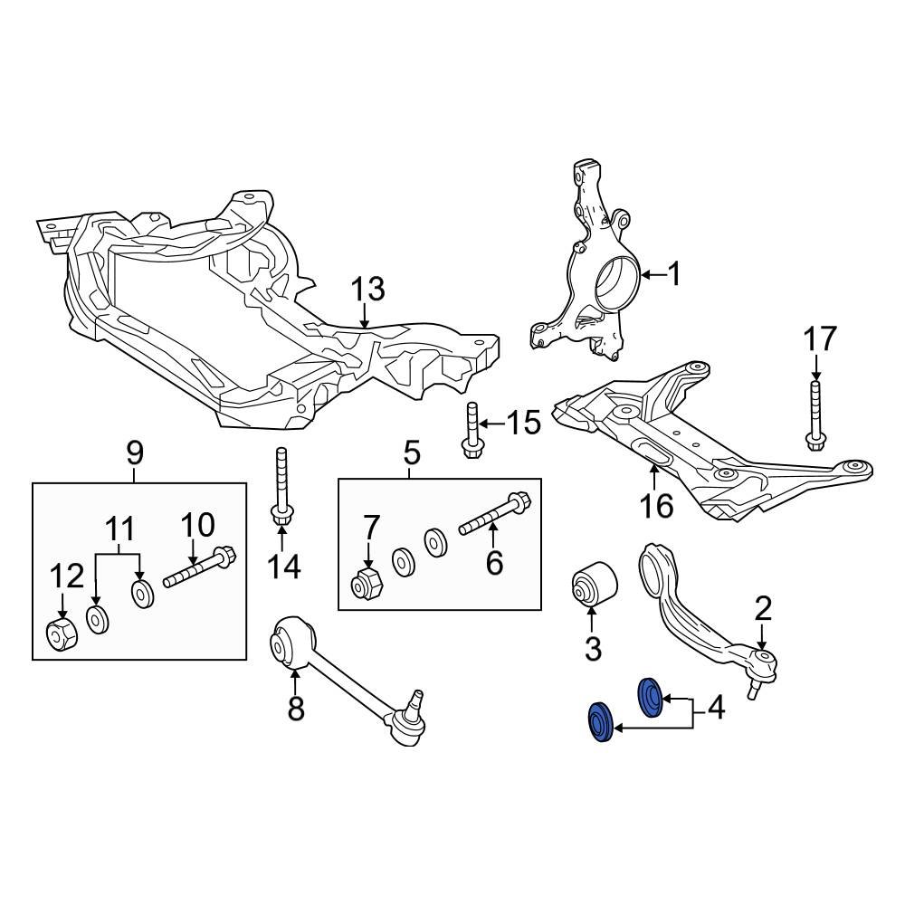 Mercedes-Benz OE 2113330697 - Inner Lateral Arm Washer