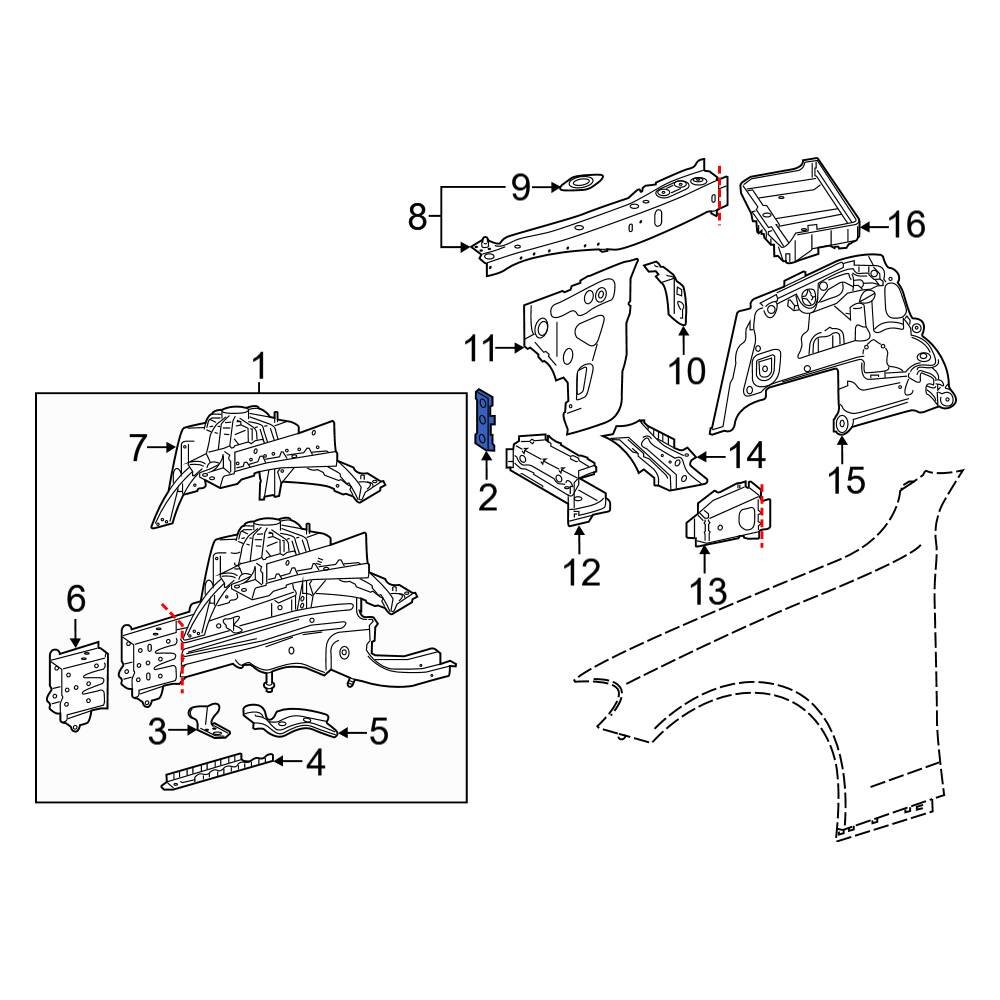 Mercedes-Benz OE 2056802925 - Fender Apron Insulator