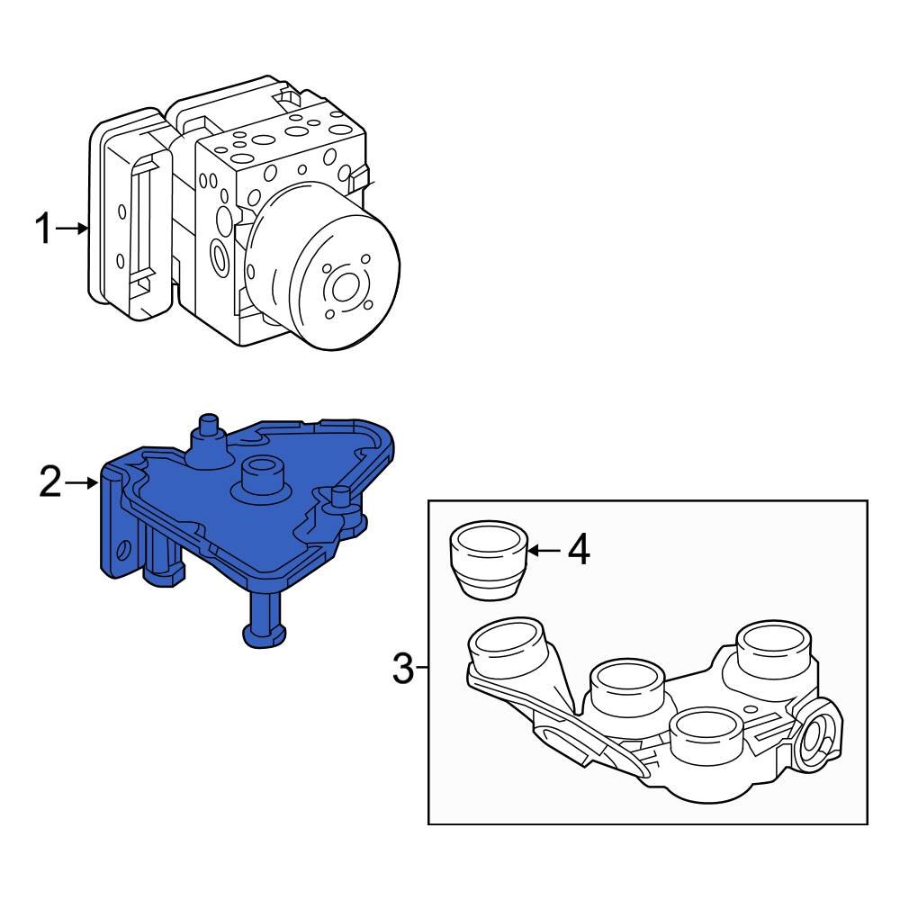 Mercedes-Benz OE 2054300310 - ABS Modulator Bracket