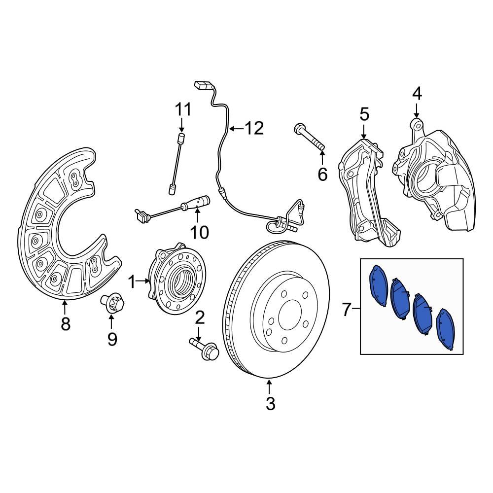 Mercedes-Benz OE 0084201920 - Front Disc Brake Pad Set