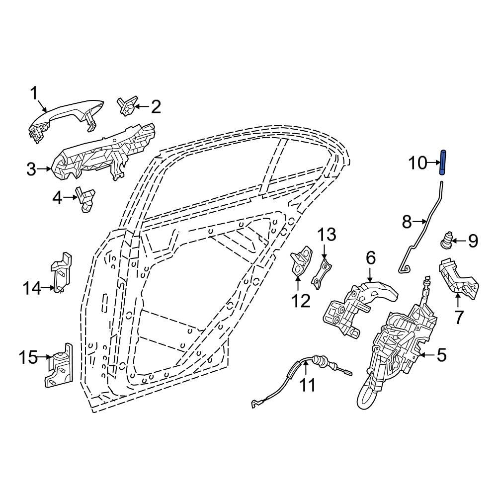 Mercedes-Benz OE 09976605009051 - Front Door Lock Knob