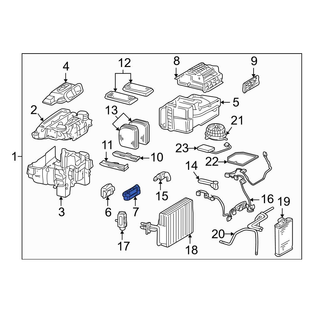 Mercedes-Benz OE 0225451032 - HVAC Control Module