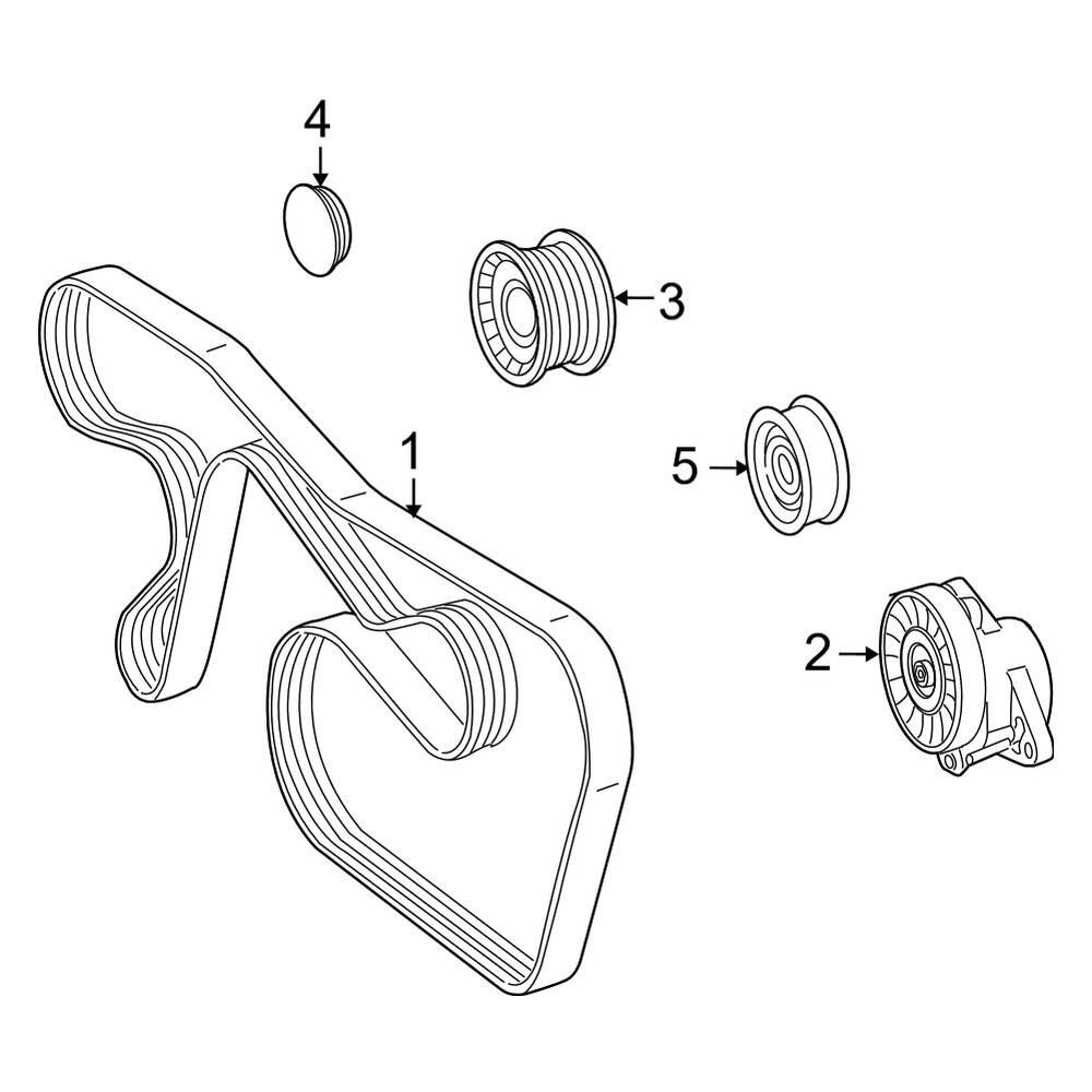 Mercedes-Benz OE 2722021419 - Accessory Drive Belt Idler Pulley