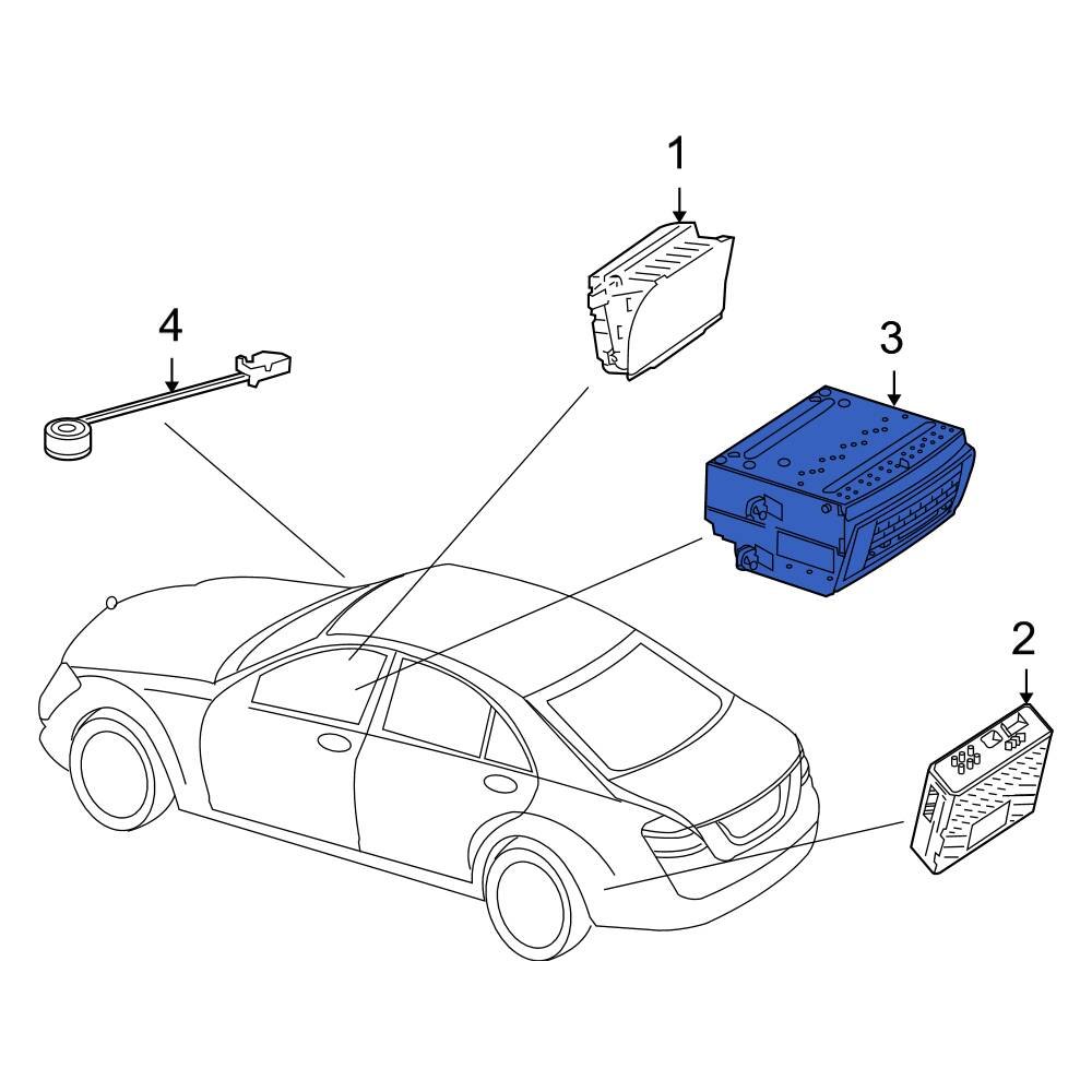 Mercedes-Benz OE 2168203589 - Radio Control Unit