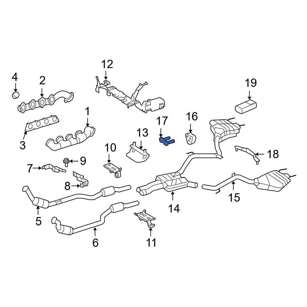 Mercedes-Benz OE 2214920242 - Rear Exhaust System Hanger Bracket
