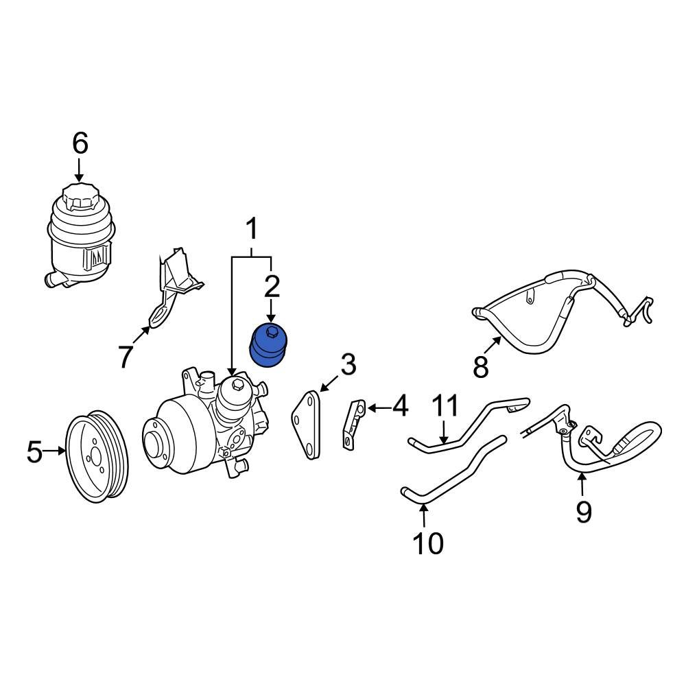 Mercedes-Benz OE 0004660400 - Power Steering Pump Insulator